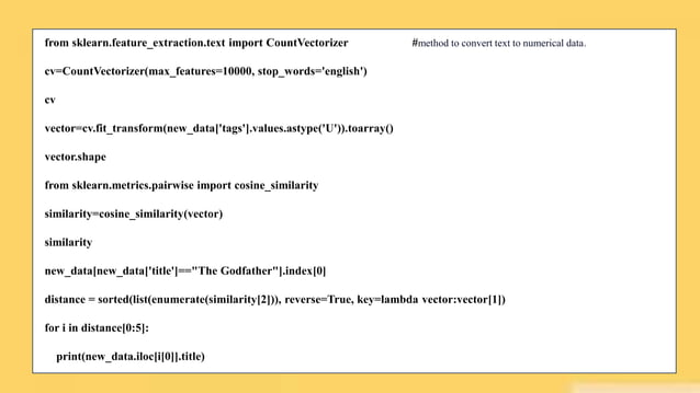 MOVIE RECOMMENDATION SYSTEM.pptx | Operating Systems | Computer Software and Applications
