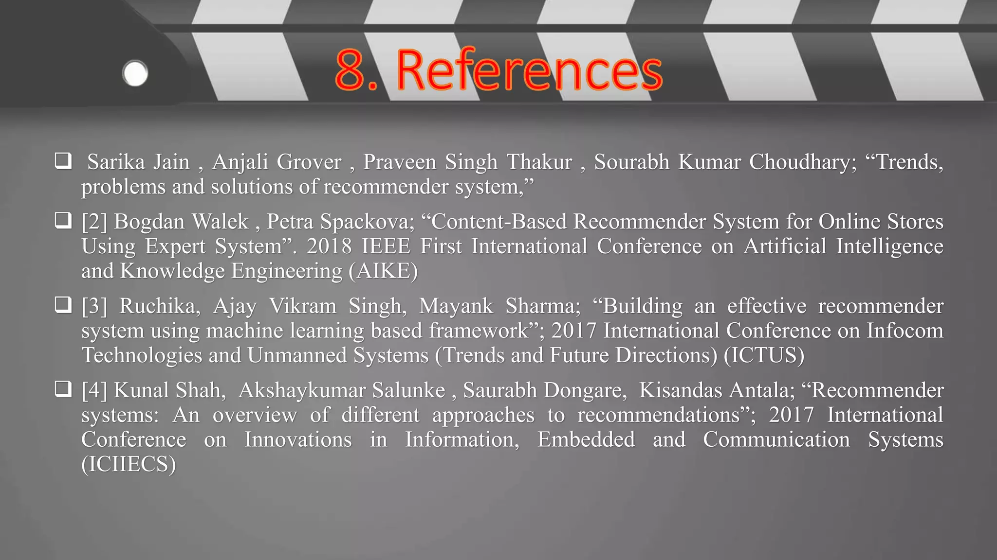 Movie Recommender System Using Artificial Intelligence | PPTX
