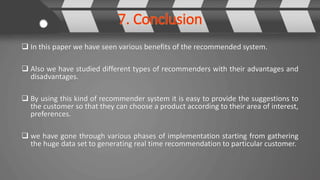 Movie Recommender System Using Artificial Intelligence | PPTX