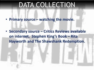 Shawshank Redemption - movie review | PPTX