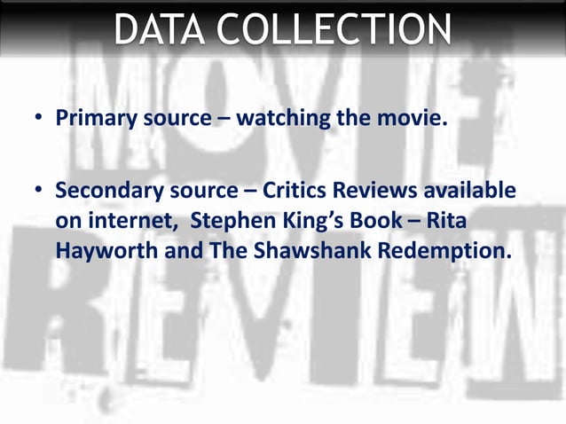 Shawshank Redemption - movie review | PPTX | Movies | Entertainment