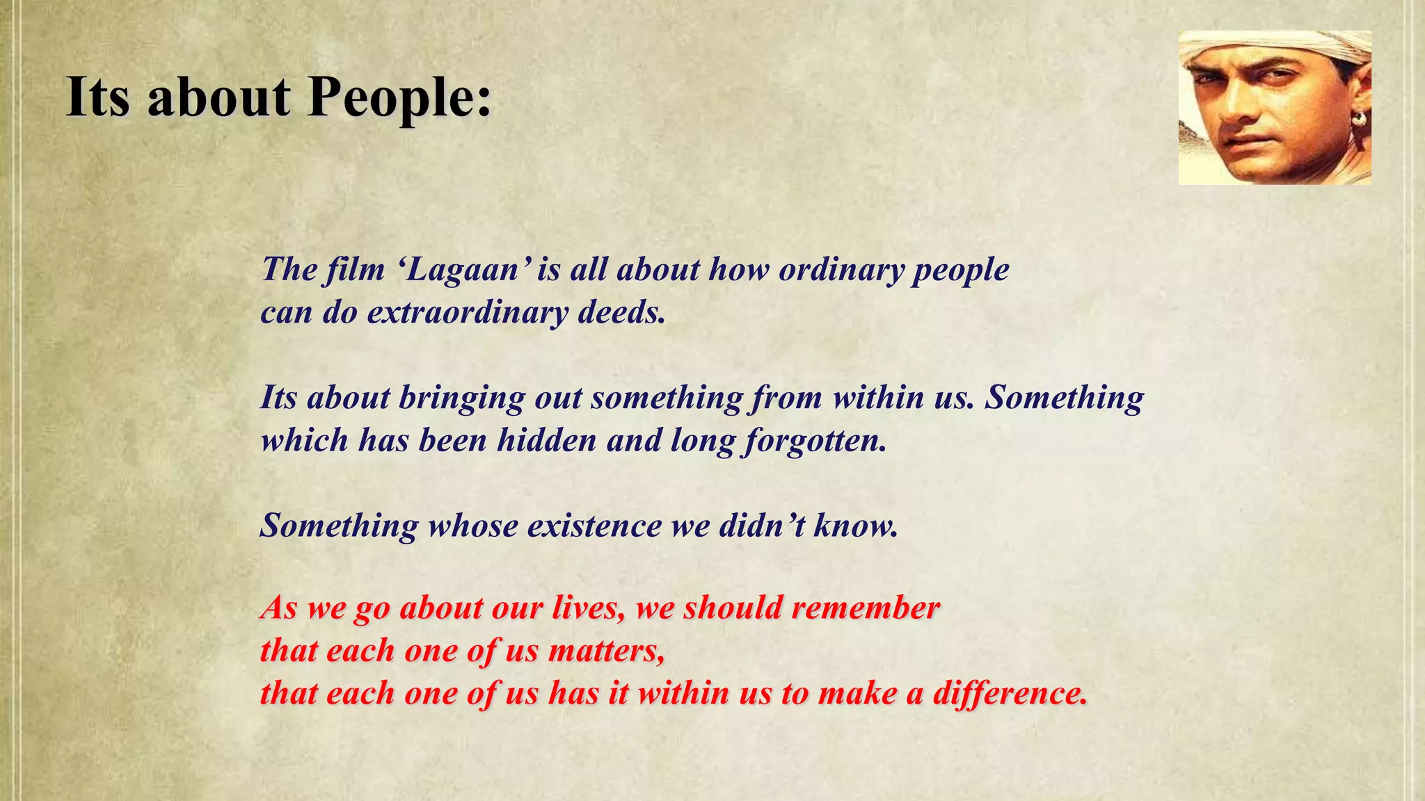 Movie review-Lagaan | PPTX