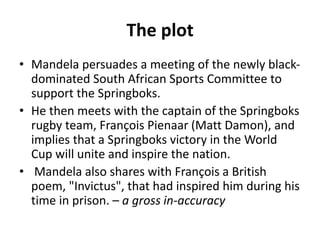 Leadership Lessons Invictus | PPTX