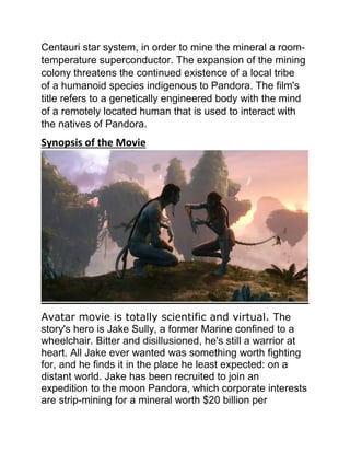 Assignment of Movie Review(Avatar) | PDF | Movies | Entertainment