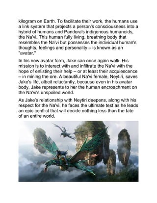 Assignment of Movie Review(Avatar) | PDF