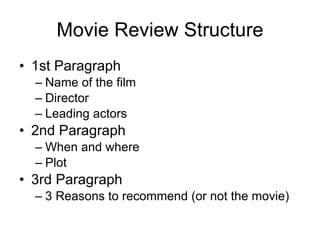 Movie reviews | PPT