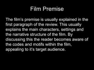 Movie review Conventions | PPT