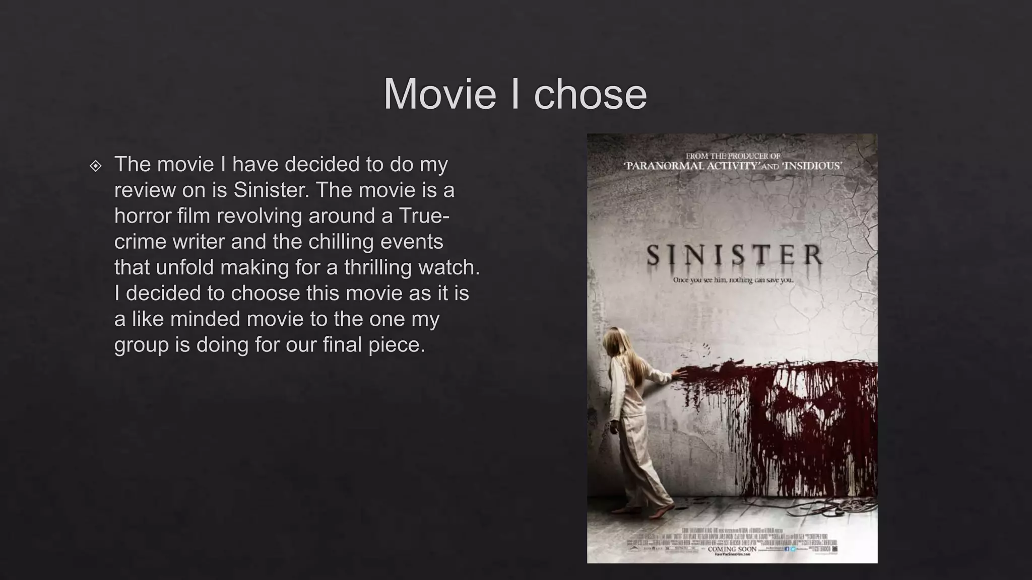 Sinister Movie Review | PPT