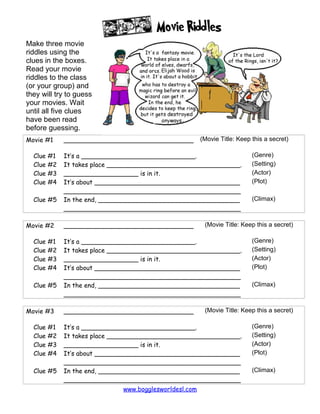 Movie riddles (1) | DOC