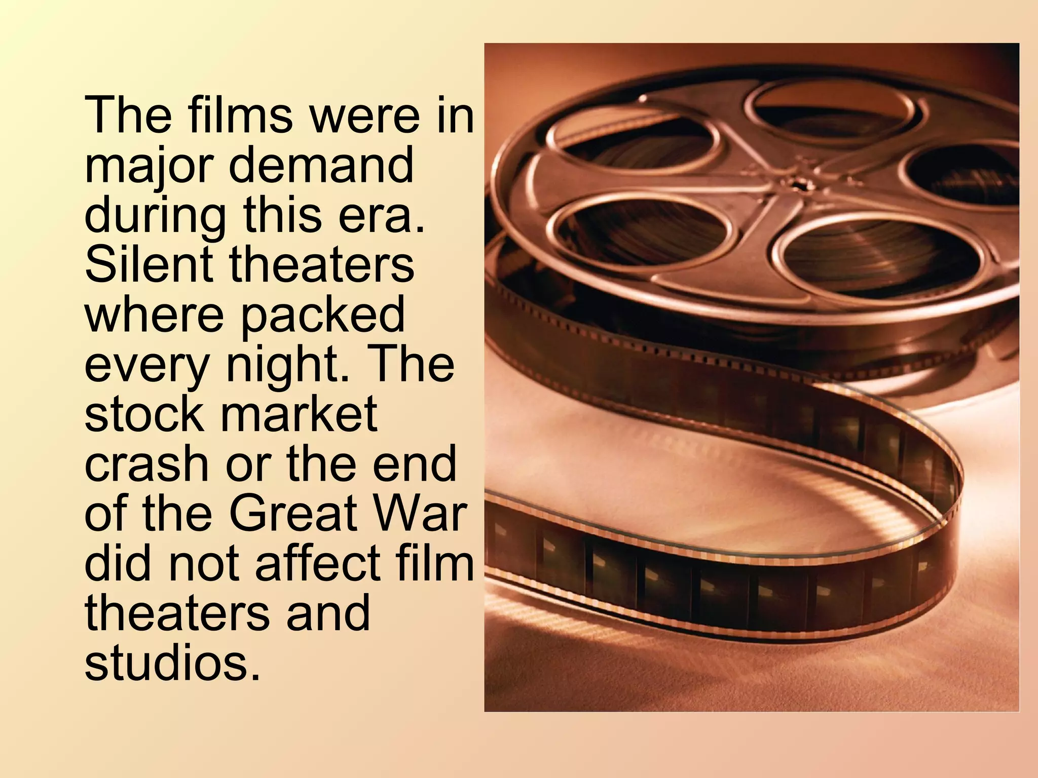 Movies In The Roaring ’20s | PPT