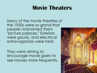 Movies In The Roaring ’20s | PPT