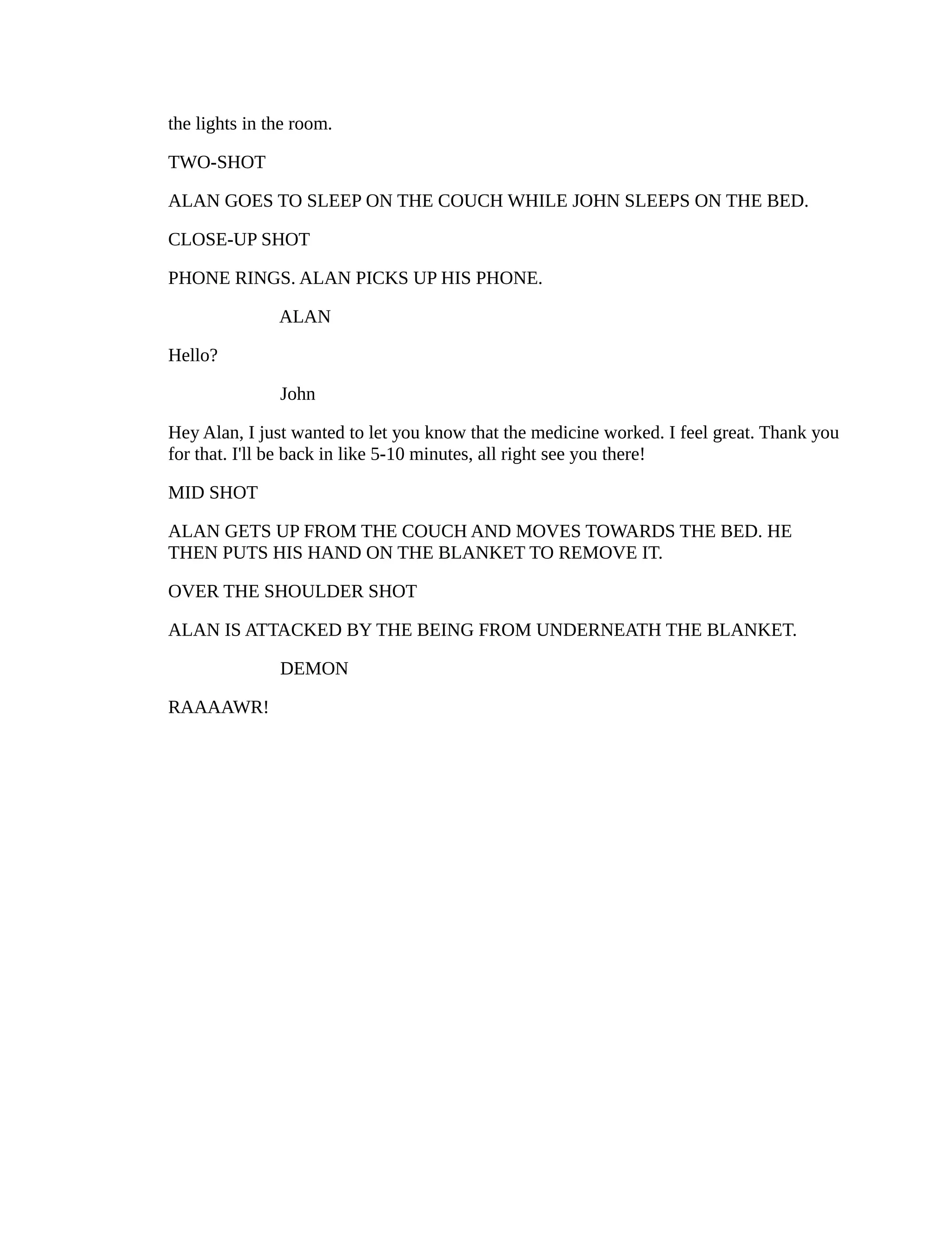 Movie screenplay | RTF