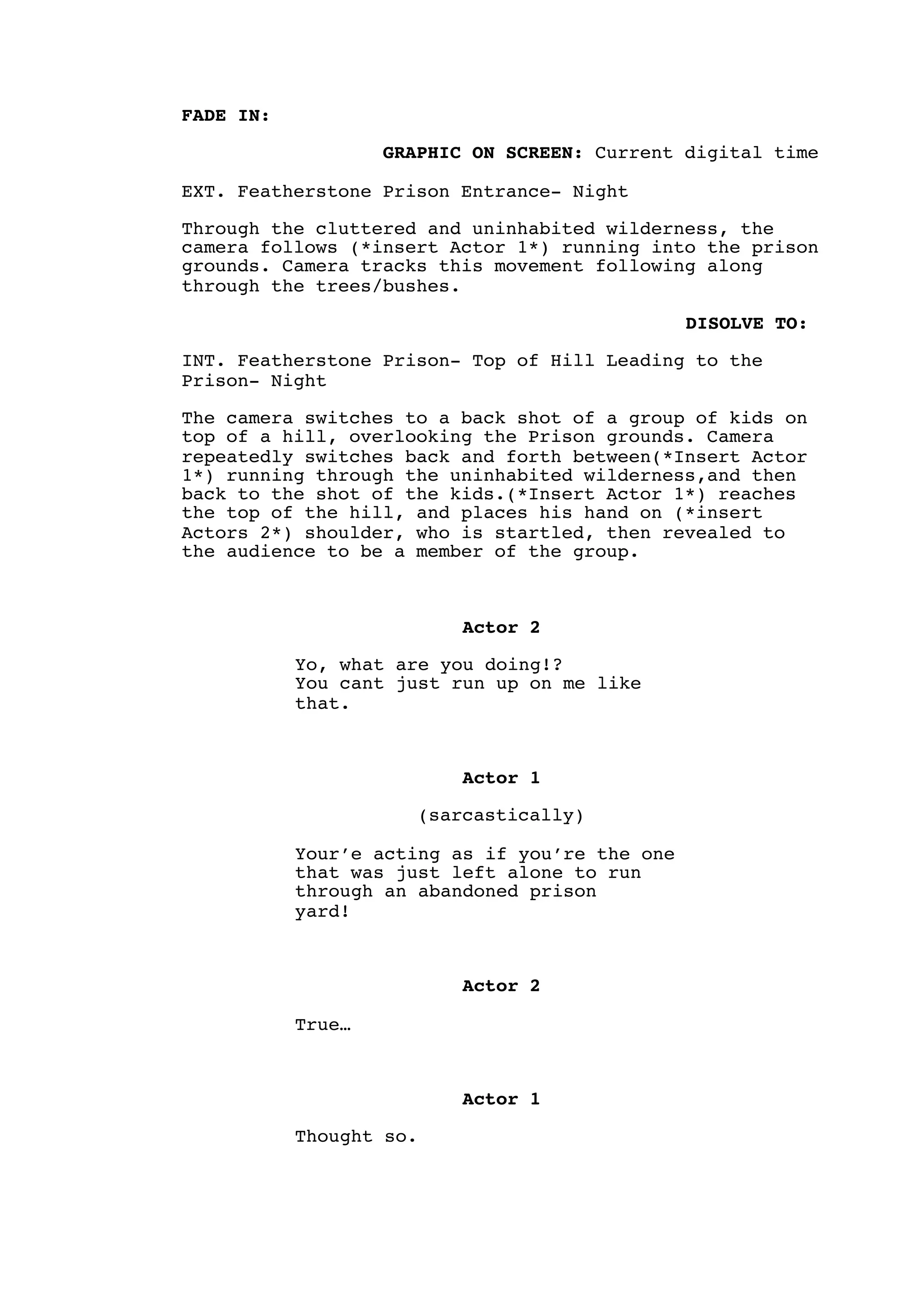 Movie script | PDF