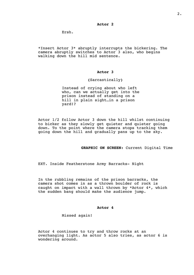 Movie script | PDF