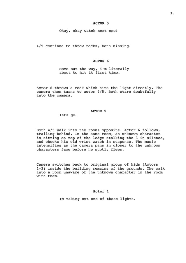 Movie script | PDF