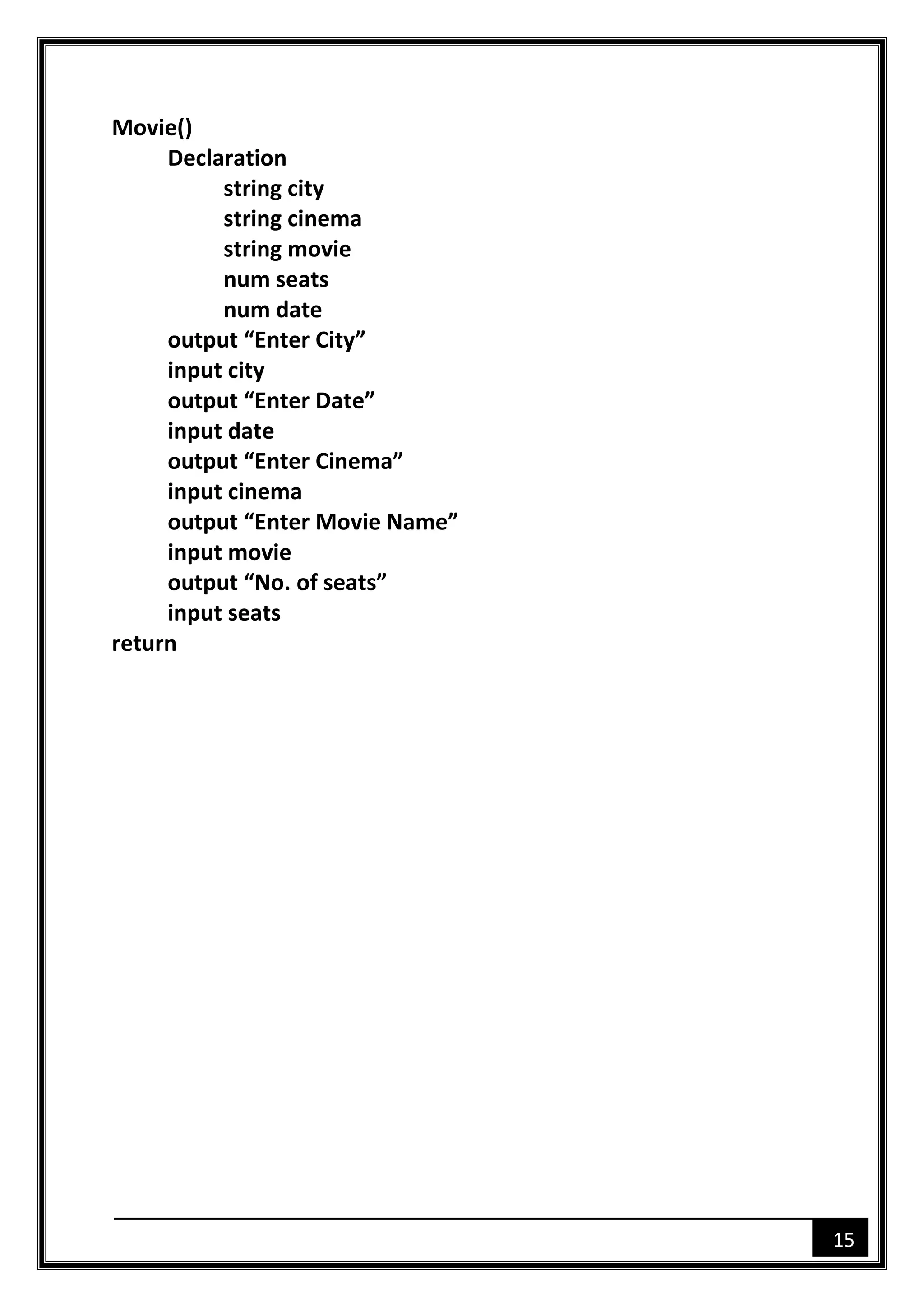 Movie ticket booking | PDF