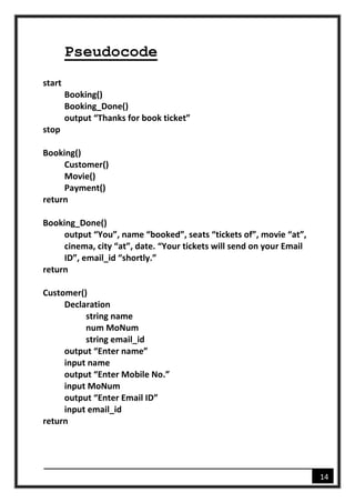 Movie ticket booking | PDF