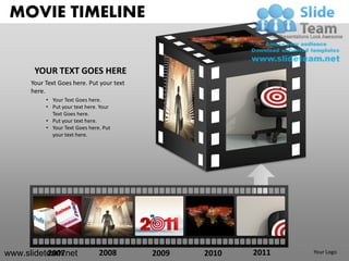 Movie timeline powerpoint ppt templates. | PDF