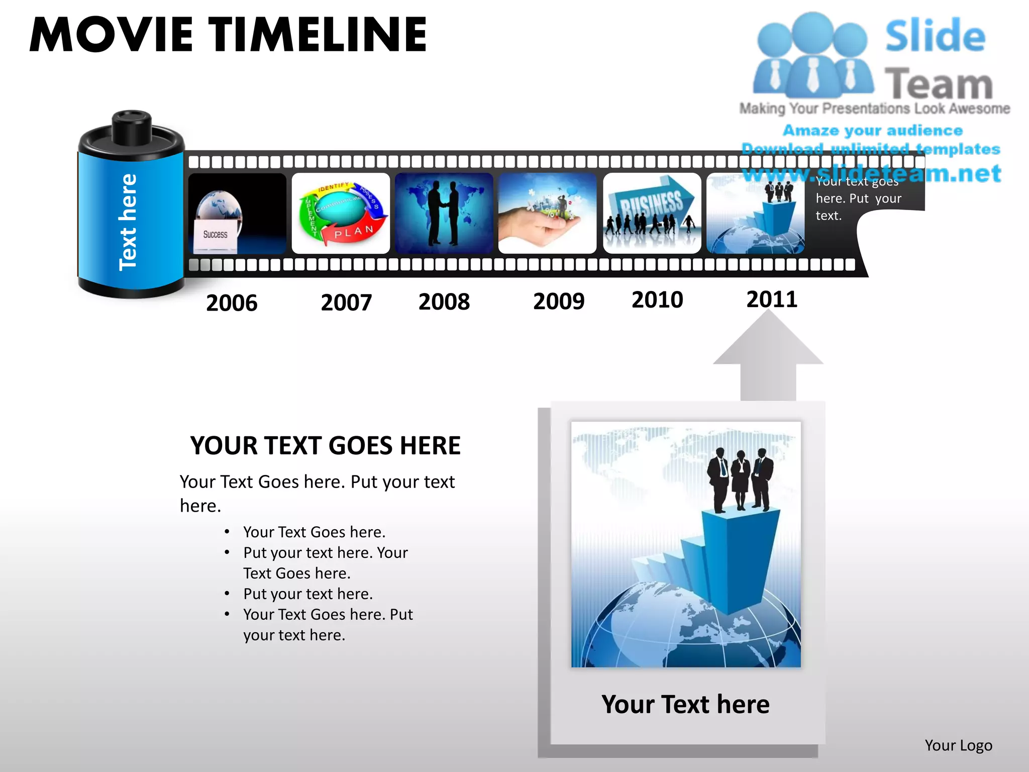 Movie timeline powerpoint presentation slides ppt templates | PPT