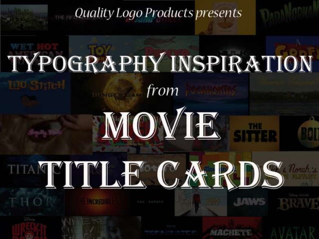 Typography Inspiration from Movie Title Cards | PPTX