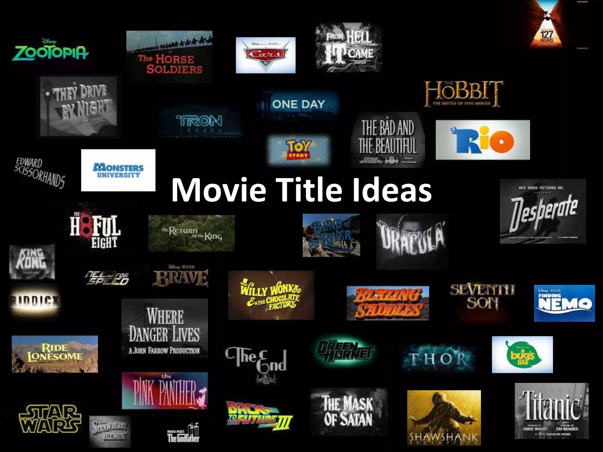 Movie title ideas | PPTX