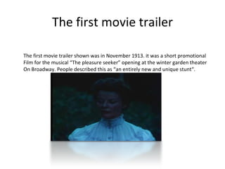 Movie Trailers | PPT