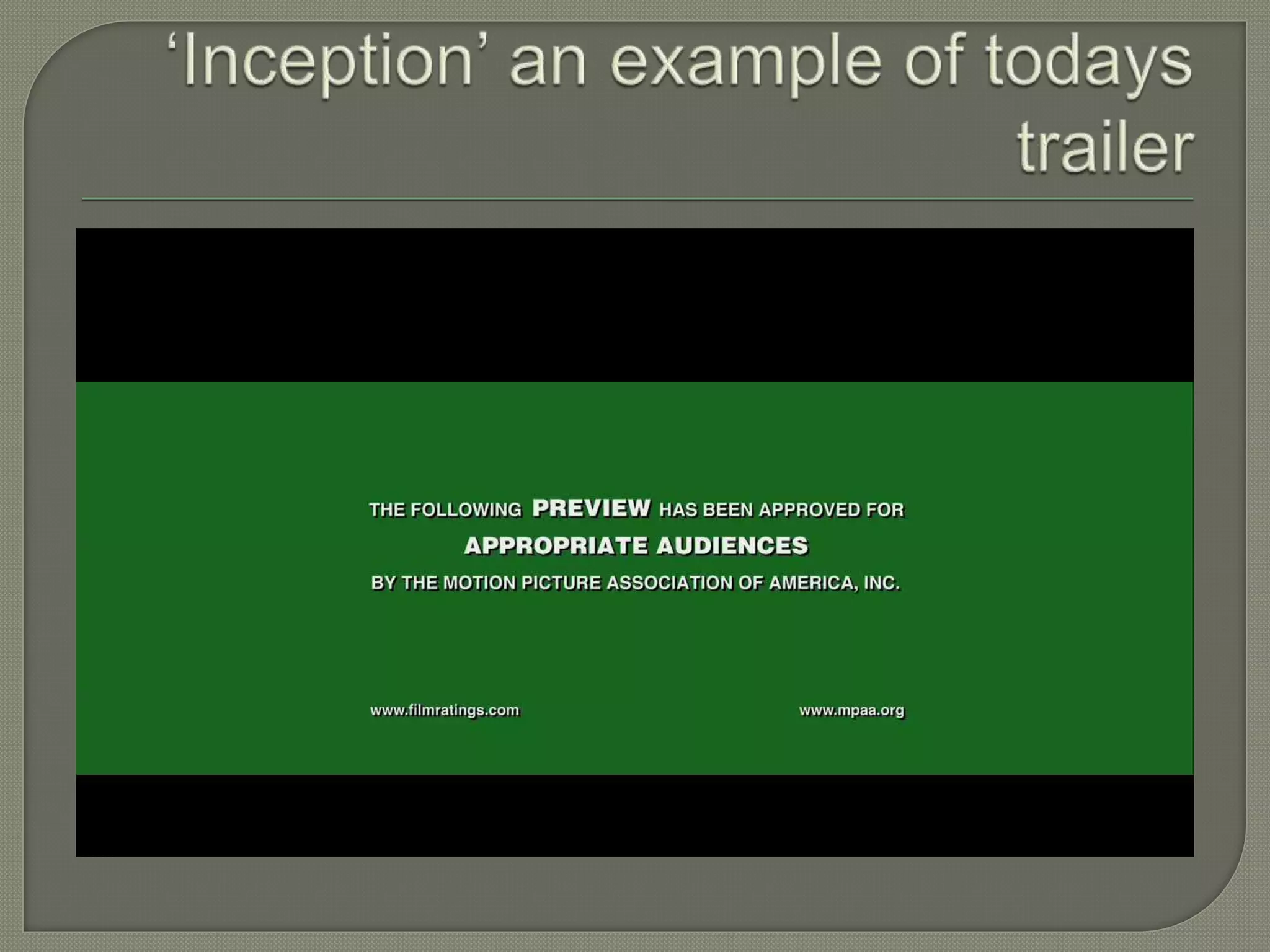 Movie trailers | PPTX