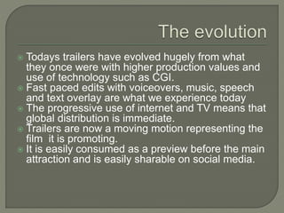 Movie trailers | PPTX
