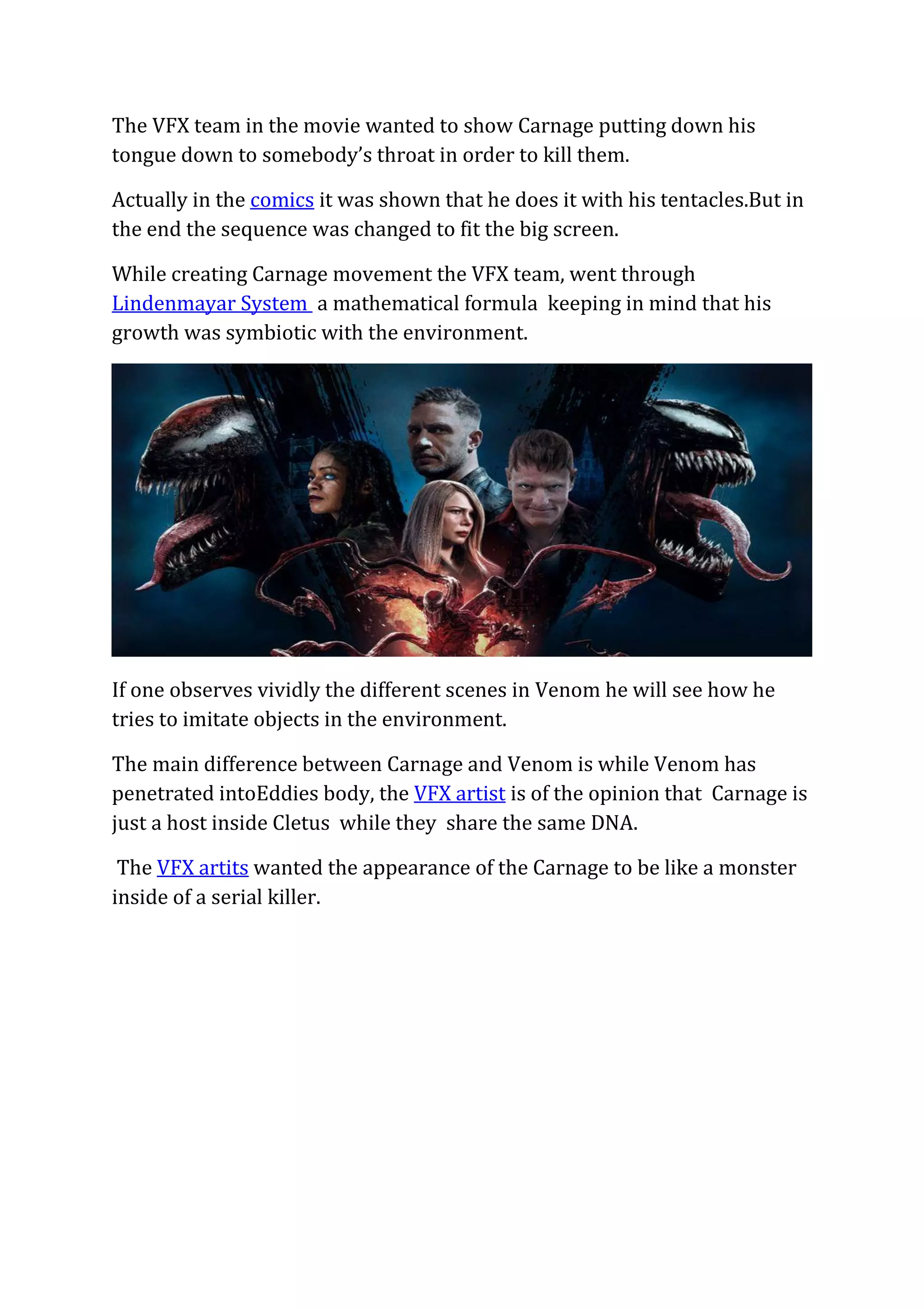 MOVIE VENOM AMAZING USE OF VFX | PDF