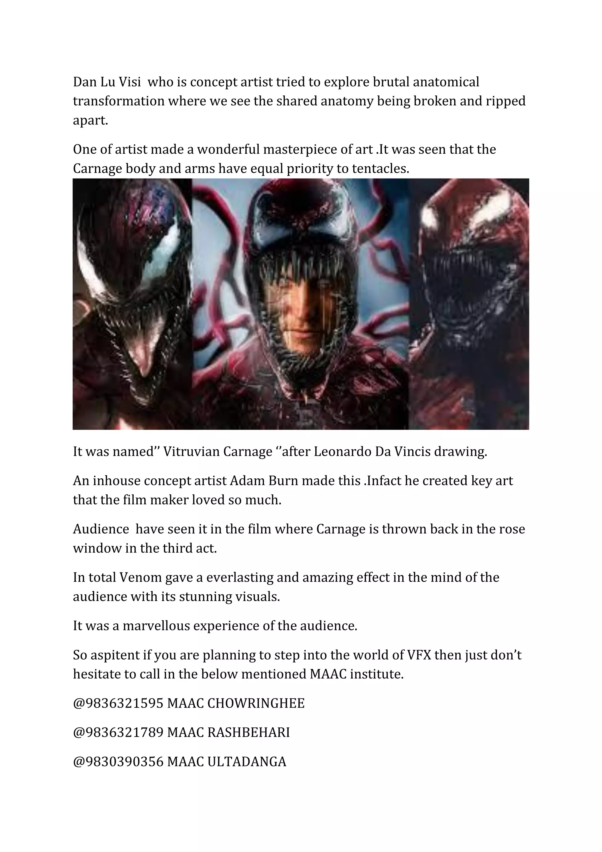 MOVIE VENOM AMAZING USE OF VFX | PDF