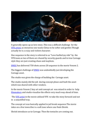 MOVIE VENOM AMAZING USE OF VFX | PDF