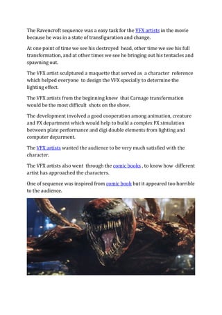 MOVIE VENOM AMAZING USE OF VFX | PDF