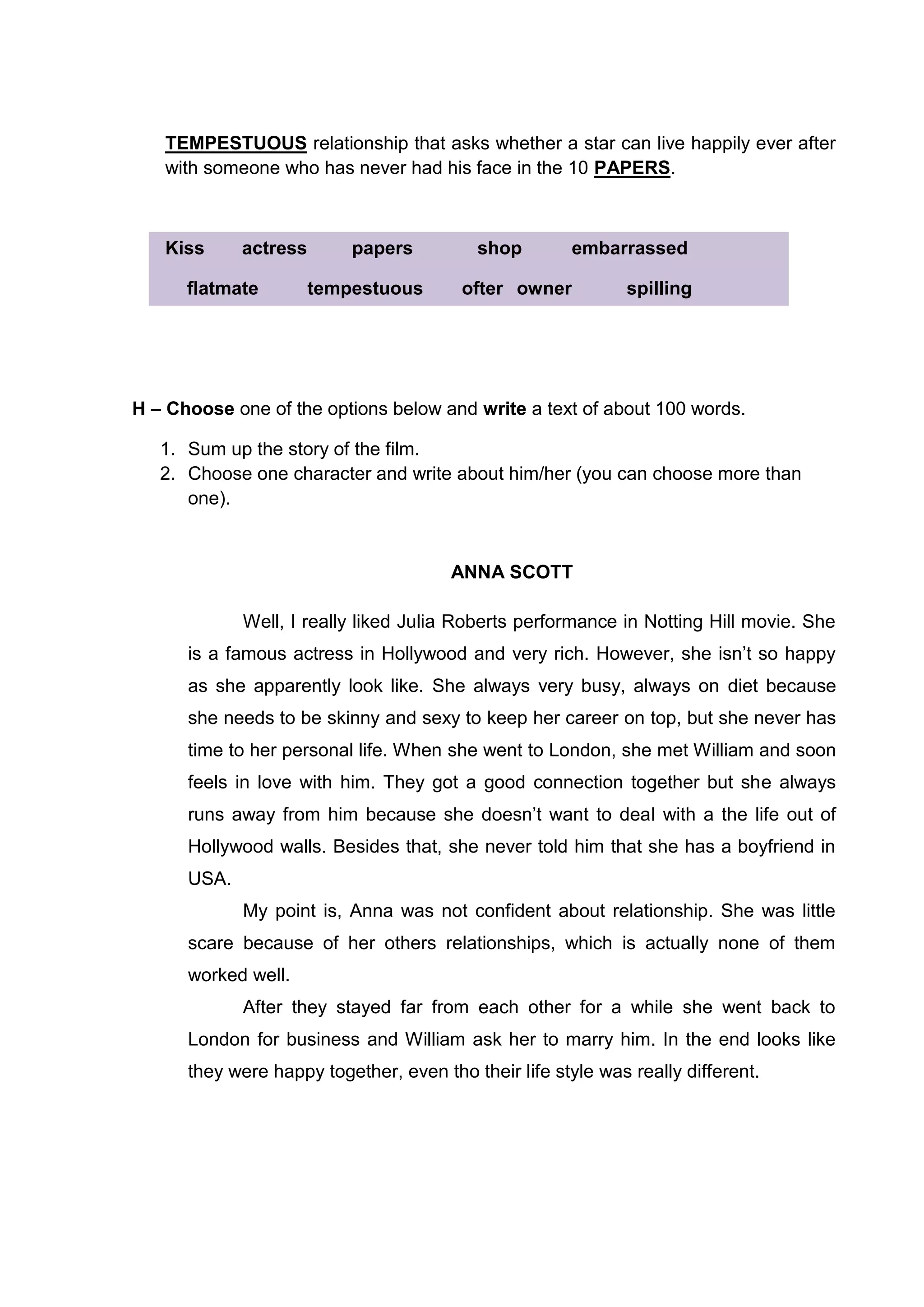 Movie notting hill | PDF