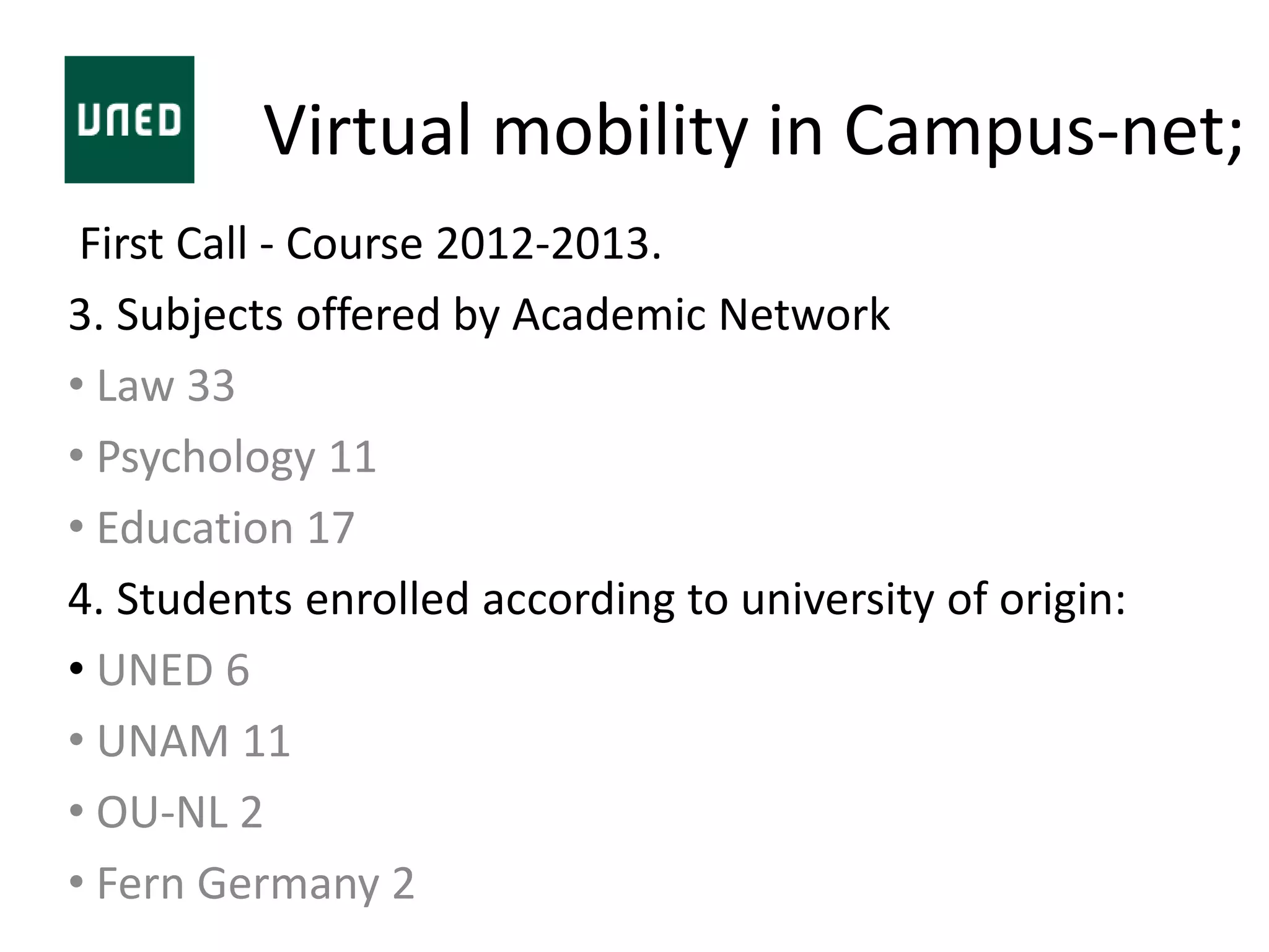 Virtual mobility in Campus-net (MID2017) | PPT | Free Download