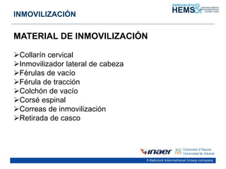 Movilización e inmovilizacion | PPTX
