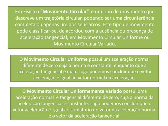 Movimento circular | PPT