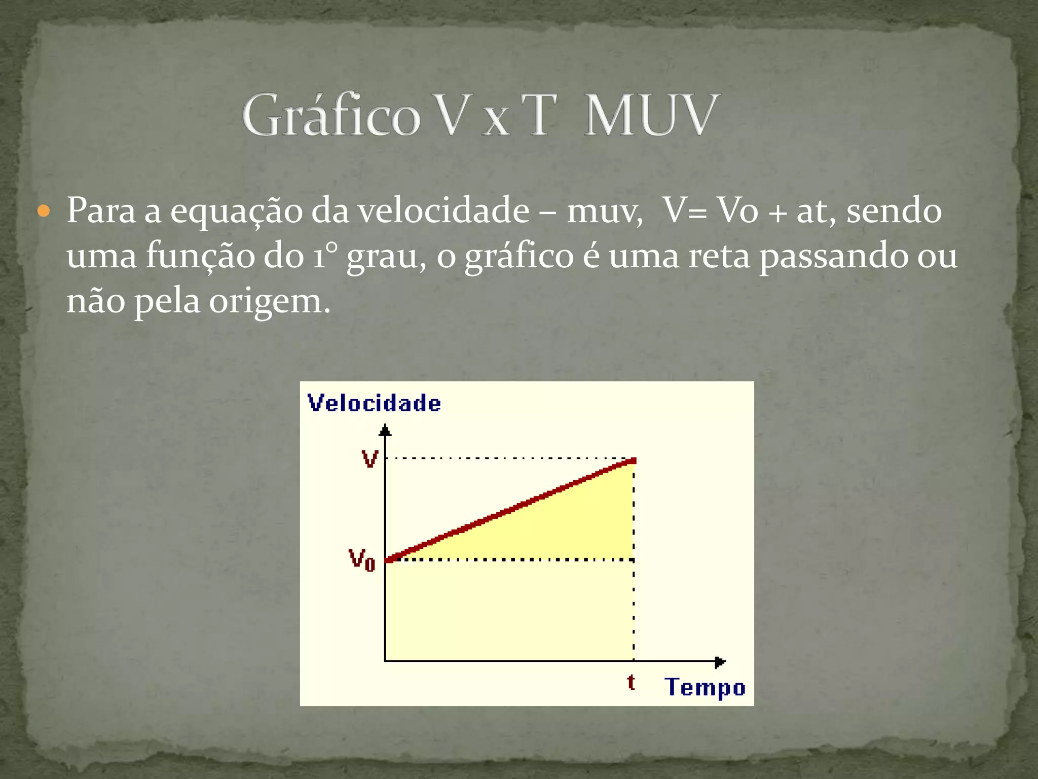 Movimento uniforme, uniformemente variado e | PPTX