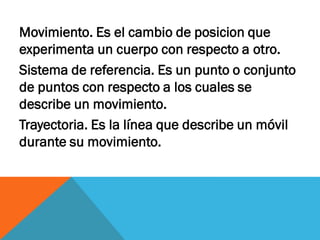 tema 1- movimiento | PPT