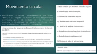 MOVIMIENTO CIRCULAR presentacion de mecanica | PPTX