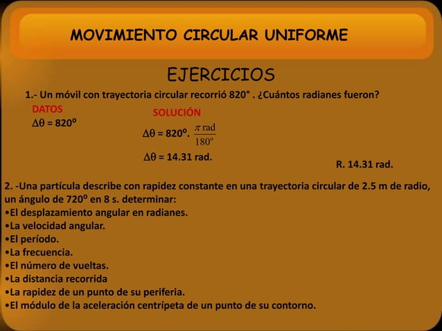 Movimiento circular | PPT