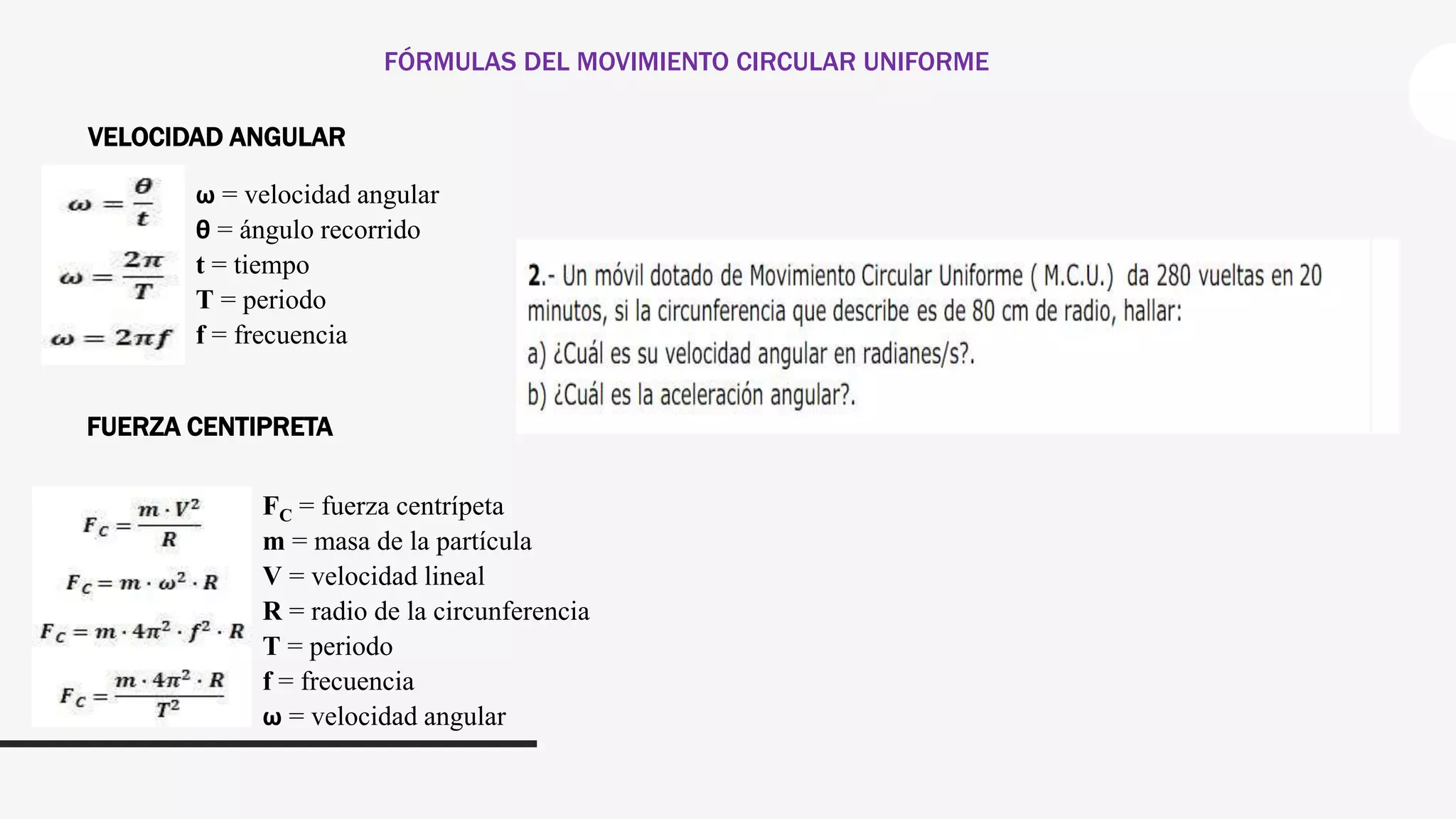 Movimiento circular uniforme | PPTX