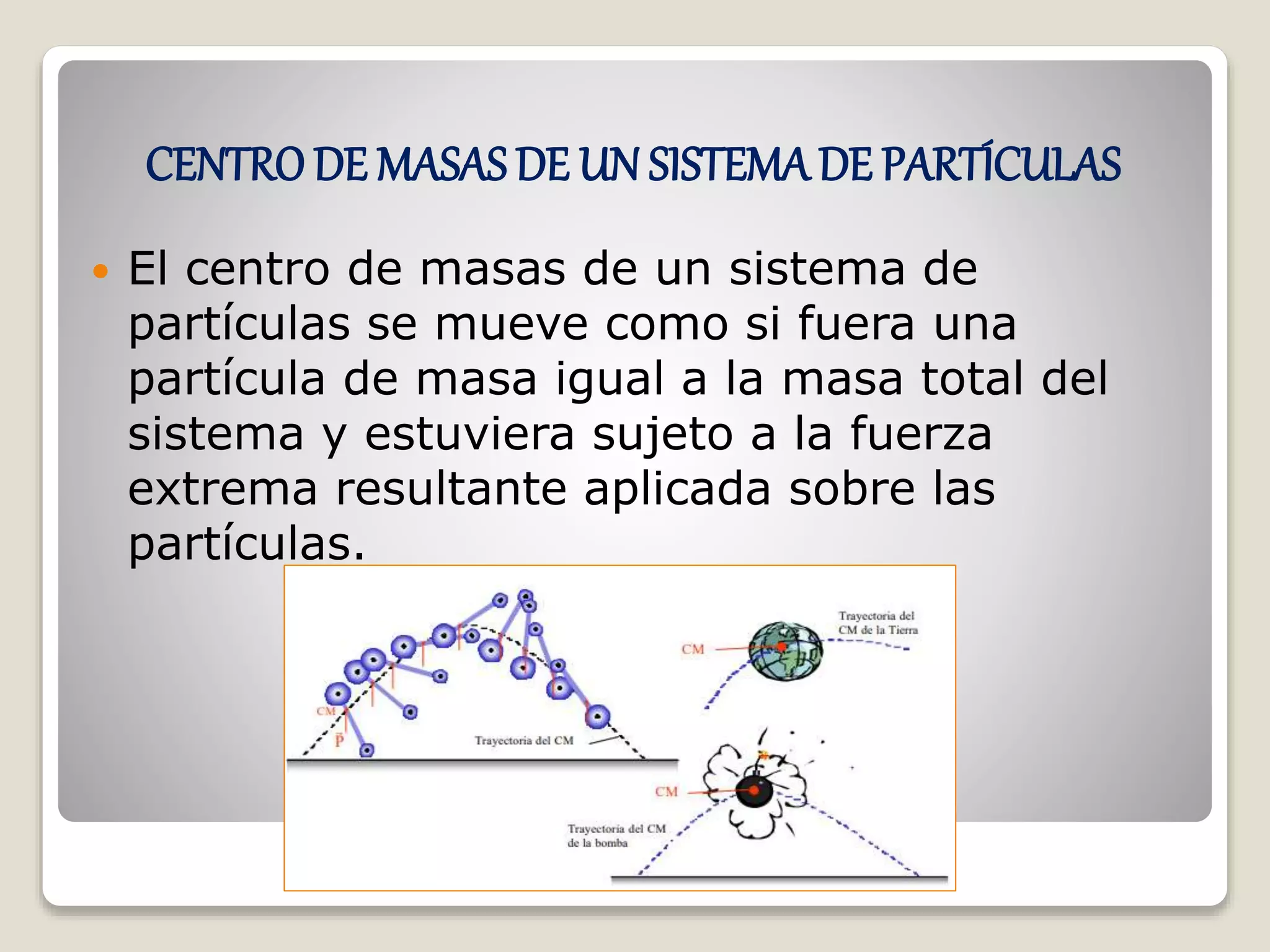 Movimiento de centro de masas de un sistema de particulas | PPTX ...