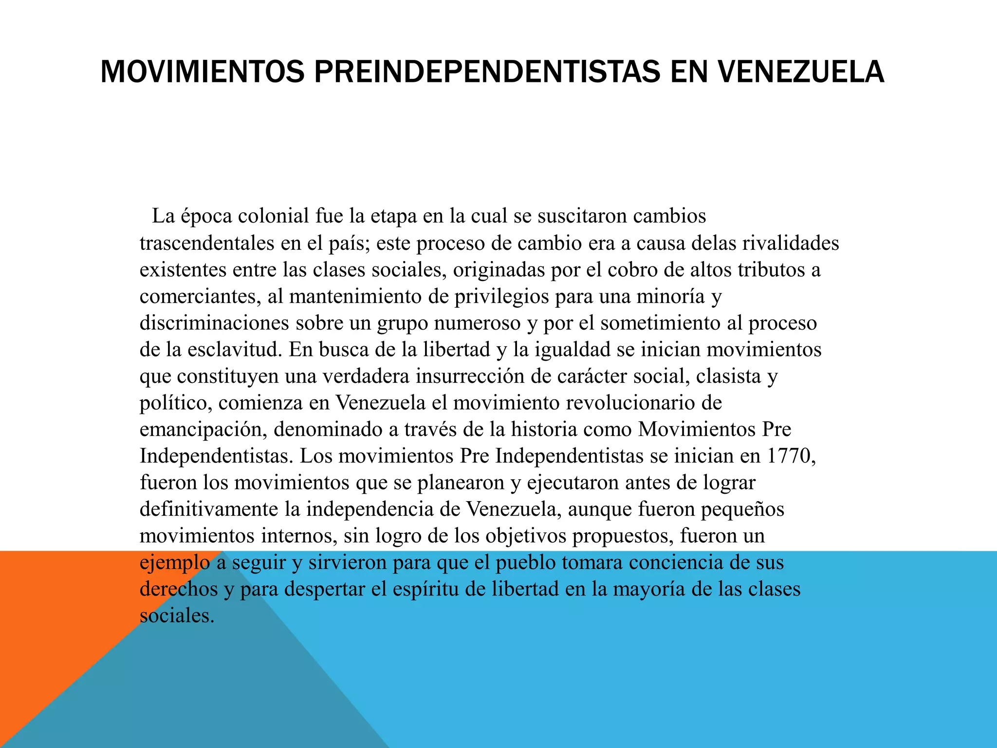 Movimiento independentista | PPTX