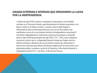 Movimiento independentista | PPTX