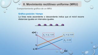 MOVIMIENTO MRU. FUERZA EN EL MOVIMIENTO, | PPTX