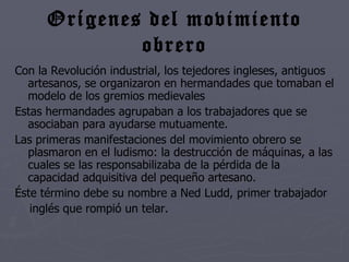 Movimiento obrero | PPT