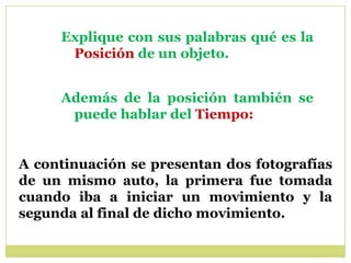 Movimiento posicion | PPTX