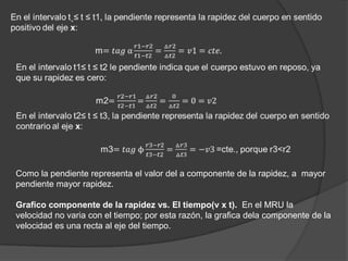 Movimiento rectilineo uniforme (mru) | PPTX