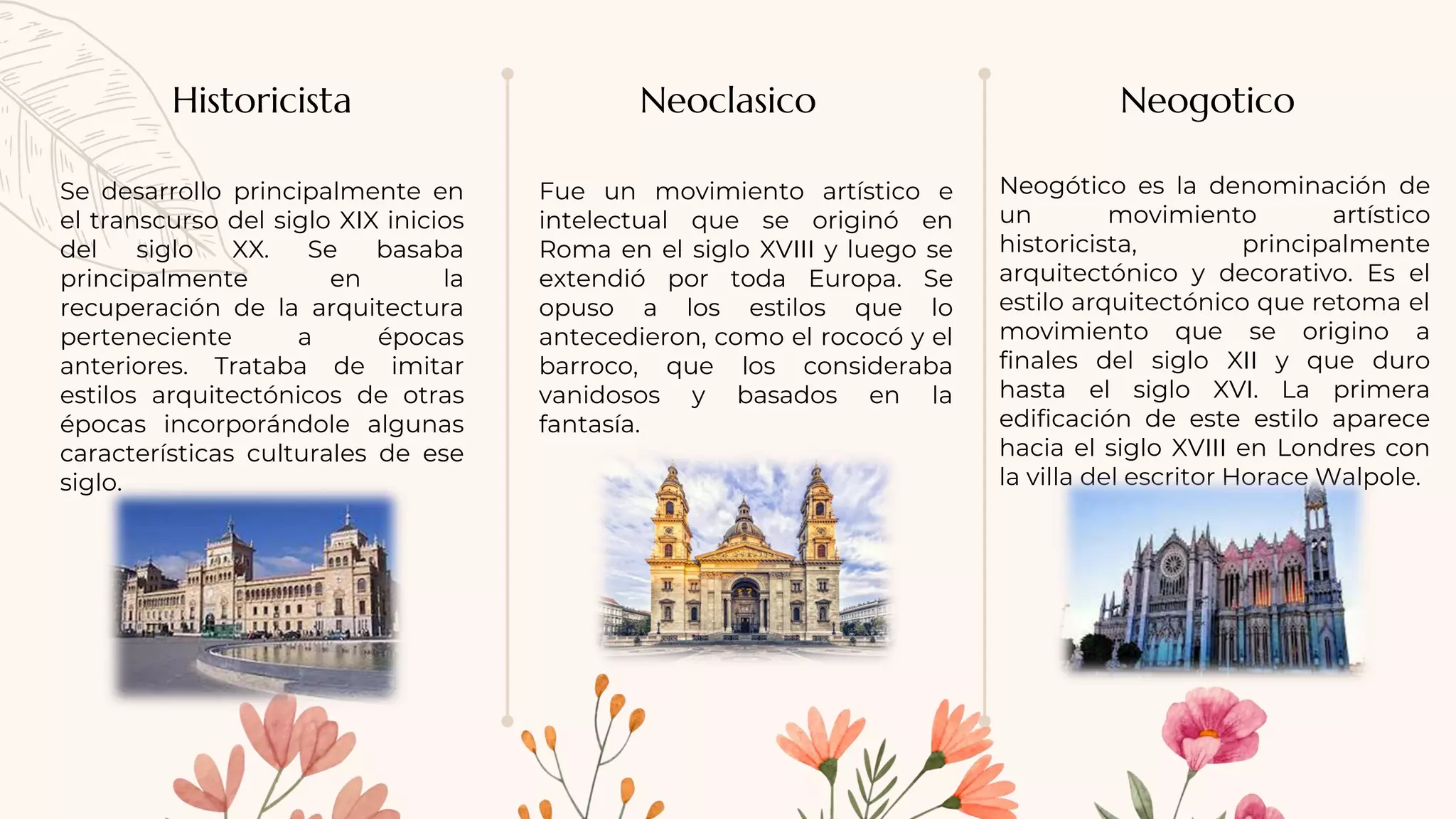 Movimientos HISTORICISTAS, NEOCLASICOS Y NEOGOTICO | PDF