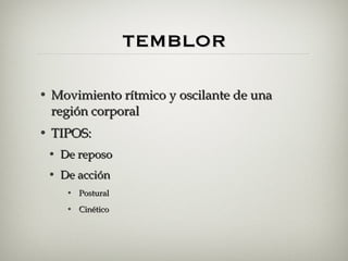 Movimientos Anormales | PPT